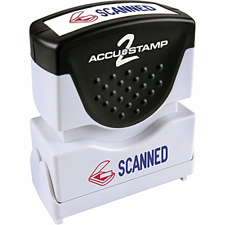 AccuStamp2 Scanned Stamp, Shutter Pre-Inked Two-Color