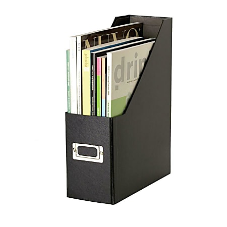 Snap N Store Magazine Holder Letter Size Black - Office Depot