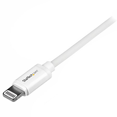 StarTech.com 1m 3ft White Apple 8 pin Lightning Connector to USB Cable ...