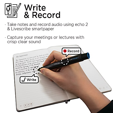 Livescribe Echo 2 Digital Pen Black - Office Depot