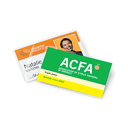 GBC UltraClear Thermal Laminating Pouches Business Card Size Pack Of ...