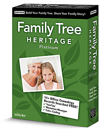 Individual Software® Family Tree Heritage™ Platinum 15, Disc