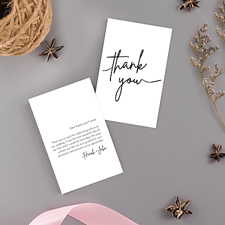 Avery Printable Invitation Cards Rectangle 5.5 x 8.5 Matte White Pack ...