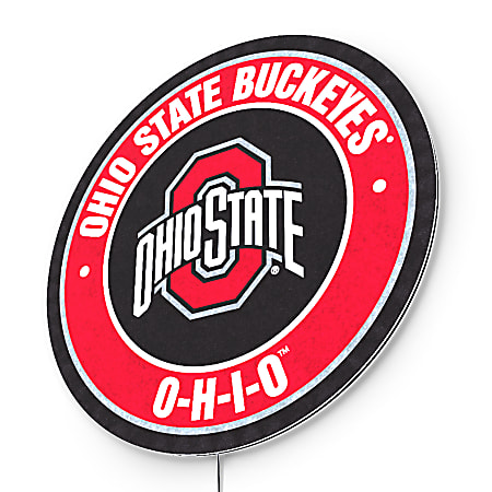 Imperial NCAA Establish Date LED Lighted Sign, 23" x 23", Ohio State ...