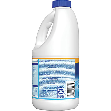 clorox performance bleach label