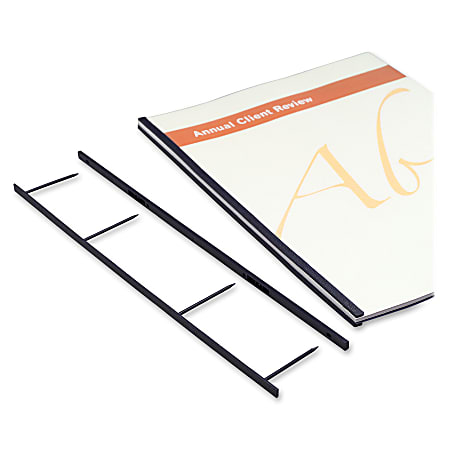 GBC 4 Pin VeloBind Binding Strips 11 Length 200 Sheet Capacity Black ...