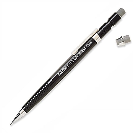 SKILCRAFT Push Action Mechanical Pencils 0.9 mm Black Barrel Pack Of 12 ...