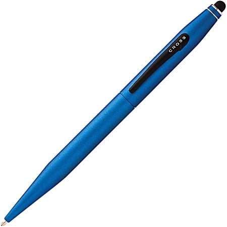 Cross® Tech2™ Ballpoint Pen With Stylus, Medium Point, 1.0mm, Blue ...