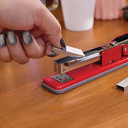 Swingline Cub Compact Metal Stapler Rio Red - Office Depot