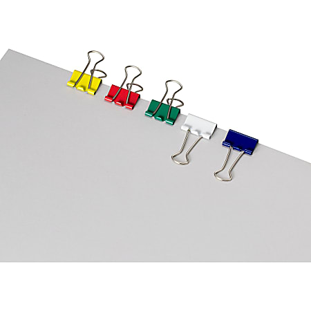 OIC Binder Clips Tub Small Clips 34 Assorted Colors Pack Of 36 - Office ...