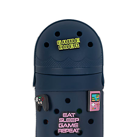 Little Yellow Bicycle Silicone Pencil Case 8 58 x 3 916 Navy Blue ...