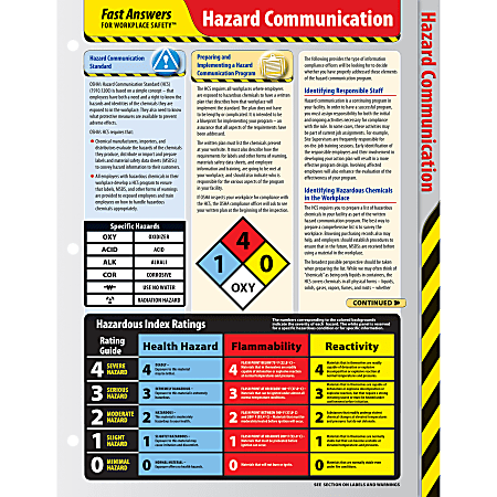 ComplyRight Hazard Communications Card - Office Depot