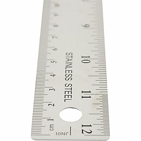 Westcott Stainless Steel Rulers 12 L x 1 W Stainless Steel Pack Of 12 ...