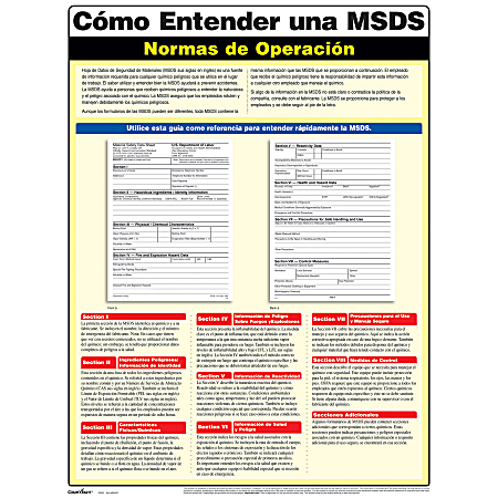 ComplyRight MSDS Spanish Poster - Office Depot