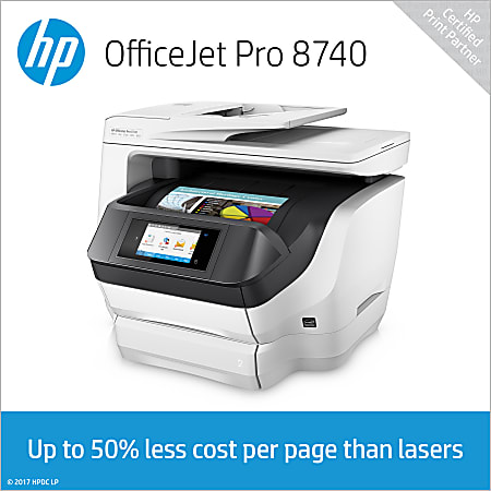 HP OfficeJet Pro 8740 Wireless Color Inkjet All In One Printer - Office ...