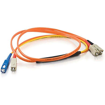 C2G OM1 SCSC 62.5125 Mode Conditioning Fiber Optic Patch Cable Mode ...