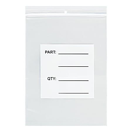 Partners Brand 4 Mil Parts Bags w Hang Holes 10 x 12 Clear Case Of 500 ...