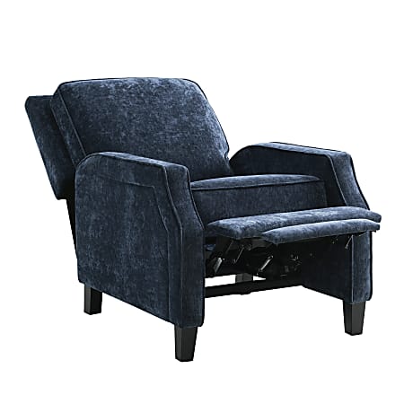 Relax A Lounger Shoreline Push Back Fabric Accent Chair Recliner Navy ...