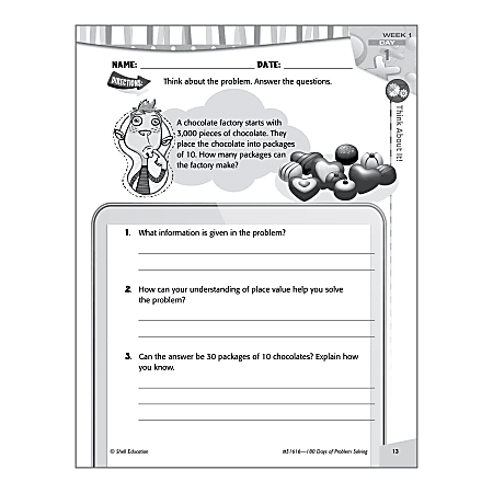 Shell Education 180 Days Of Problem Solving Grade 4 - Office Depot