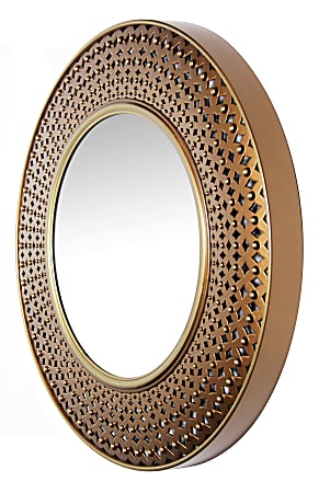 Infinity Instruments Bolly Round Wall Mirror 15 34 H x 15 34 W x 1 12 D ...