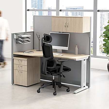 Bush Business Furniture Office in an Hour Cubicle Storage Hutch with ...