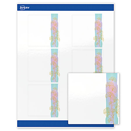 Avery Printable Labels With Sure Feed Technology S00 EVR Square 3 x 3 ...