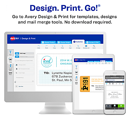 Avery Permanent Shipping Labels with TrueBlock Technology 5292 4 x 6 ...
