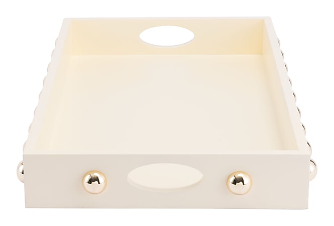 Zuo Modern Gigi Tray Beige - Office Depot