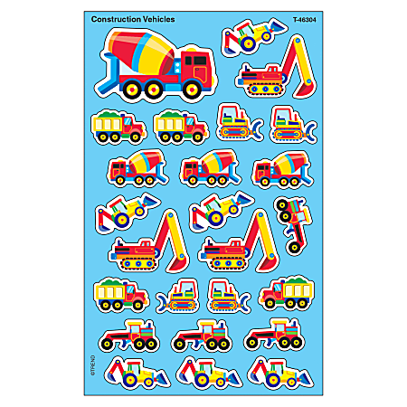 Trend superShapes Stickers Construction Vehicles 200 Stickers Per Pack ...
