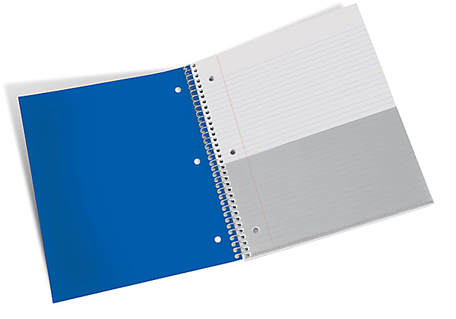 Office Depot Brand Stellar Poly Notebook 8 12 x 11 1 Subject College ...