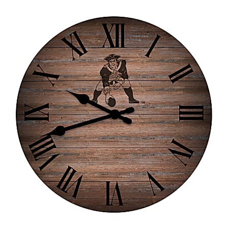 Imperial NFL Vintage Rustic Wall Clock 16 New England Patriots - ODP ...