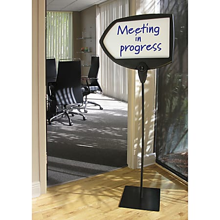 MasterVision Arrow Easy Clean Dry Erase Sign Stand 17 x 25 SilverBlack ...