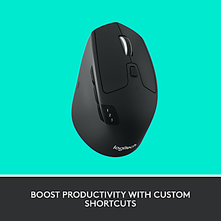 Logitech M720 Triathlon Multi Device Wireless Mouse BlackGray 910 ...