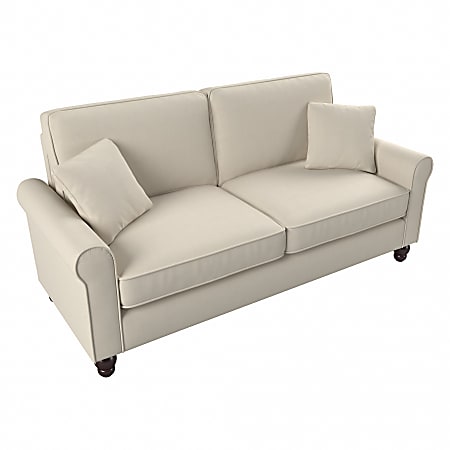 Bush Furniture Hudson 73 W Sofa Cream Herringbone Standard Delivery ...