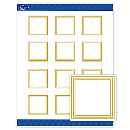 Avery Print To The Edge Labels Sure Feed S00 DHT PRWMP10 2 x 2 Matte ...