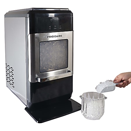 Frigidaire® Crunchy-Chewable-Nugget Stainless Steel Ice Maker, 20-7/8”H ...