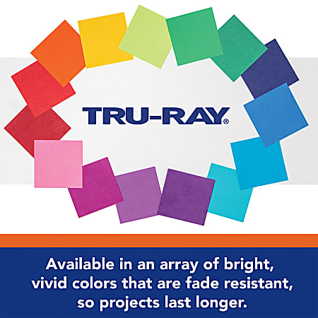 Tru Ray Construction Paper Heavyweight 12 x 18 Black 50 Sheets Per Pack ...