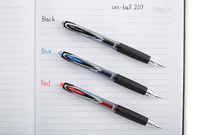 uni ball 207 Gel Pen Light Blue Ink - Office Depot