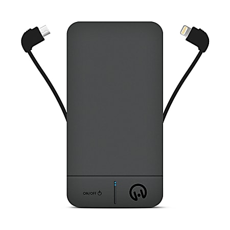 Hypegear Lightning And Micro USB Portable Charger Space Gray 13865 ...