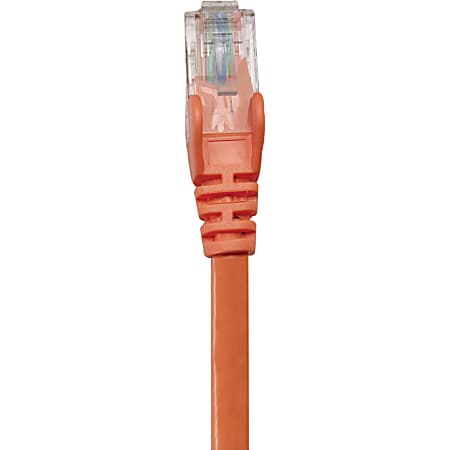 Intellinet Patch cable RJ 45 M to RJ 45 M 25 ft UTP CAT 5e molded snagless orange - Office Depot