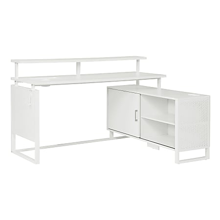 Office Star Ace 60 W L Shaped Corner Desk White - Office Depot
