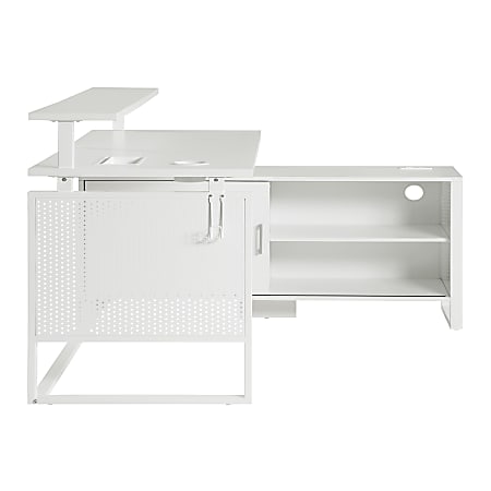 Office Star Ace 60 W L Shaped Corner Desk White - Office Depot