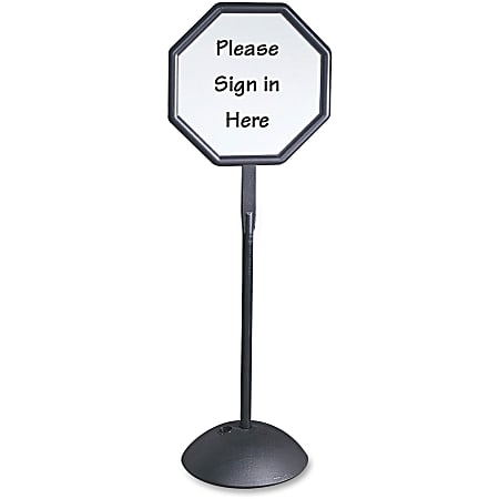 Safco Write Way Octagon Sign - Office Depot