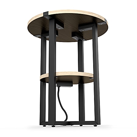 Imperial NCAA Wood Round Side Table With Charger 22 H x 18 W x 18 D ...