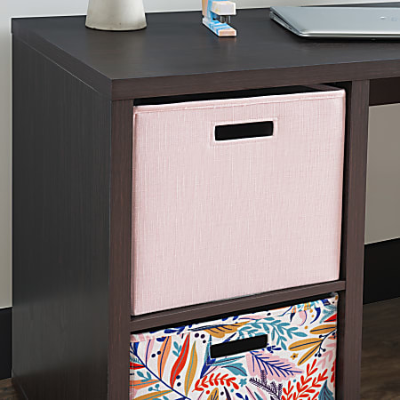 Linon Emmet 49 W 2 Cube Computer Desk Espresso - Office Depot