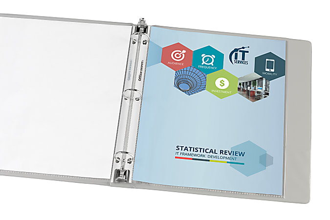 Office Depot Brand Heavyweight Sheet Protectors 8 12 x 11 Clear Pack Of ...