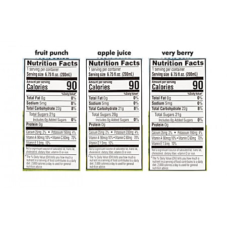 Apple Eve 100percent Juice Variety Pack 6.75 Oz Pack Of 36 Juice Boxes ...