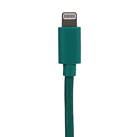 GoMovi Vivitar OD1003 USB A To Lightning Cable 3 Teal - Office Depot