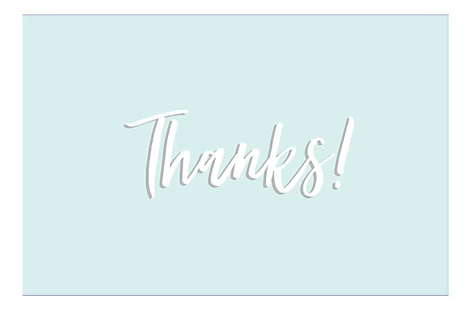 Lady Jayne Flat Panel Thank You Note Cards With Envelopes 5 12 x 3 12 ...