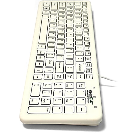 SterileFLAT Antibacterial Medical Washable Keyboard - SterileFLAT ...